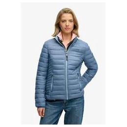 Steppjacke Superdry "Fuji Lite Padded Jacket", Damen, Gr. XXL, tidal blau, Steppware, Obermaterial: 100% Nylon, unifarben, normal, Jacken Steppjacke