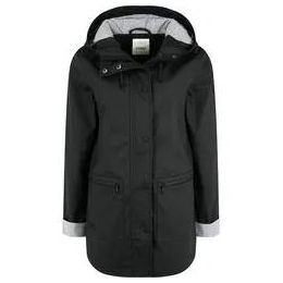 Regenmantel oxmo "Regenjacke OXBecky", Damen, Gr. M, schwarz, Obermaterial: 100% Polyurethan PU., M&auml;ntel