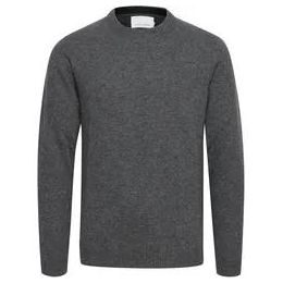 Strickfleece-Pullover Casual Friday "Strickpullover CFKarl", Herren, Gr. XL, grau (pewter mix), Obermaterial: 80% Wolle WO. 20% Polyamid PA., Pullover