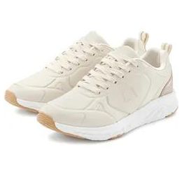 Sneaker Lascana "Freizeitschuh, Schn&uuml;rschuh, Turnschuhe", Herren, Gr. 39, gold (beige, goldfarben), Obermaterial: 100% Lederimitat. Decksohle: 100% Textilmaterial. Futter: 100% Textilmaterial. Laufsohle: 100% Synthetik, kontrastfarbene Details, unifarben, unifarben mit Farbeinsatz, Basic, Schuhe Sneaker, mit Farbakzenten VEGAN