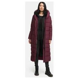 Winterjacke Marikoo "Pakoraa", Damen, Gr. S, wine, Obermaterial: 100% Polyester; Futter: 100% Polyester; Wattierung: 100% Polyester; &Auml;rmelfutter: 100% Polyester, Jacken Winterjacke, extra langer Winter Mantel mit abnehmbaren Innenteil