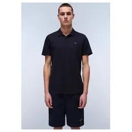 Poloshirt Napapijri "EALIS SS SUM", Herren, Gr. XL, blau (blu marine), Jersey, Obermaterial: 100% Baumwolle, h&uuml;ftlang, Shirts