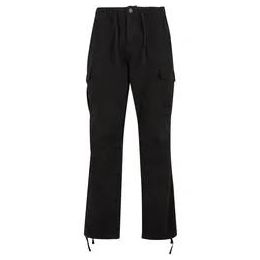 Cargohose 2Y STUDIOS "2Y Studios Lunas 2-Pocket Cargo Pants", Herren, Gr. 38, Normalgr&ouml;&szlig;en, schwarz, 100% Baumwolle, unifarben, normal, Hosen Cargohose
