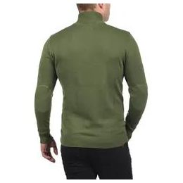 Strickjacke Blend "BHNorman", Herren, Gr. 3XL, burnt olive, Feinstrick, 50% Baumwolle, 50% Polyacryl, unifarben, regular fit, ohne Ausschnitt, eingesetzt Strickb&uuml;ndchen, Strickjacken Strickjacke, Bequeme Feinstrick-Jacke mit Stehkragen und elastischen B&uuml;ndchen