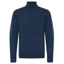 Rollkragenpullover Blend "Rollkragenpullover BHRylie", Herren, Gr. S, blau (marineblaus), Obermaterial: 100% Polyacryl PAN., Pullover Rollkragenpullover