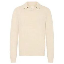 Longsleeve Blend "Strickpullover BHBRANKO", Herren, Gr. S, beige (crockery melange), Obermaterial: 60% Wolle mw. 40% Nylon NY., Shirts