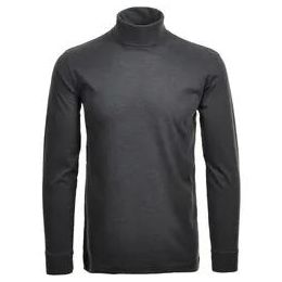 Sweatshirt Ragman "Longsleeve Langarm Basic Rollkragen Regular Fit", Herren, Gr. S, grau (dunkelgrau), Obermaterial: 100% Baumwolle CO., Sweatshirts Sweatshirt