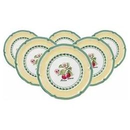 Villeroy & Boch Brotteller VILLEROY & BOCH "Brotteller French Garden Valence &oslash; 17,4 cm 6er Set bunt", bunt, L:17,4cm, Speiseteller
