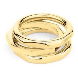 Ring-Set Liebeskind Berlin "Schmuck Geschenk Edelstahl Ring Urban Chic" Gr. 58, gold (gelbgoldfarben), Fingerringe, Damen, 58, Edelstahl, 3mm