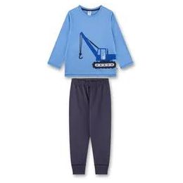 Schlafanzug Sanetta "Pyjama", Jungen, Gr. 104, blau, Obermaterial: 100% Baumwolle CO., Homewear-Sets Schlafanzug
