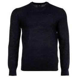 Giorgio Armani Sweater ARMANI EXCHANGE "Strickpullover", Herren, Gr. M, blau, Obermaterial: 100% Schurwolle WV., Sweatshirts Sweater