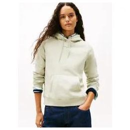 Tommy Hilfiger Kapuzensweatshirt TOMMY JEANS "TJW REG LINEAR HOODIE EXT", Herren, Gr. M (38), gr&uuml;n (misty sage), Sweatware, Obermaterial: 80% Baumwolle, 20% Polyester, unifarben, regular fit, Rippb&uuml;ndchen, Sweatshirts