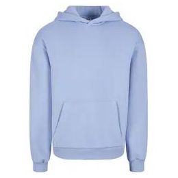 Kapuzenpullover Urban Classics "Urban Classics Fluffy Hoody", Herren, Gr. L, powderblau, 70% Baumwolle, 30% Polyester, unifarben, normal, ohne Ausschnitt, Pullover Kapuzenpullover
