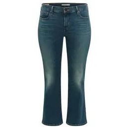 Levi's Bootcut-Jeans LEVI'S PLUS "315", Damen, Gr. 14 (46), L&auml;nge 32, for all in, Denim/Jeans, Obermaterial: 85% Baumwolle, 7% Lyocell, 6% Elastomultiester, 2% Elasthan, bootcut fit lang, Jeans, Shaping