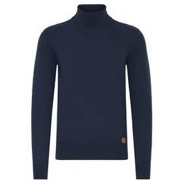 Rollkragenpullover Blend "Rollkragenpullover BHFibes", Herren, Gr. XXL, blau (marineblaus), Obermaterial: 70% Baumwolle CO recyc.. 30% Polyester Pol. recyc.., Pullover Rollkragenpullover