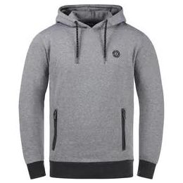 !Solid Kapuzenpullover SOLID "Hoodie SDRaffa", Herren, Gr. M, grau (dunkelgrau melange), Web, Obermaterial: 60% Baumwolle CO. 40% Polyester PES., unifarben, normal, Pullover Kapuzenpullover