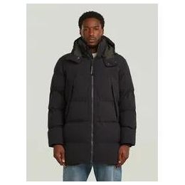 G-Star Raw Parka G-STAR "G-Whistler Padded Hooded Parka 2.0", Herren, Gr. XL, dk schwarz, Obermaterial: 50% Polyester, 50% Polyester, Jacken Parka