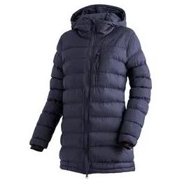 Funktionsmantel Maier Sports "Lomnica Coat W", Damen, Gr. 38, blau (dunkelblau), 100% Polyamid, M&auml;ntel, Damen Mantel, leichtes Primaloft Material, 3 RV-Taschen und Kapuze