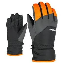 Skihandschuhe Ziener "LANDO-Z glove junior", M&auml;dchen, Gr. 3, orange (new orange), Obermaterial: 100% Polyester; Innenseite: 100% Polyester; Futter: 100% Polyester; Wattierung: 100% Polyester, Handschuhe
