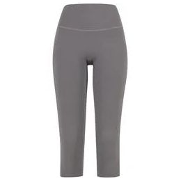 Leggings Urban Classics "Urban Classics Ladies Capri Leggings Ladies Capri Leggings", Damen, Gr. M, US-Gr&ouml;&szlig;en, senior grau, 80% Nylon, 20% Elasthan, unifarben, skinny fit, Hosen Leggings