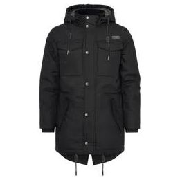 Winterjacke BRANDIT "Brandit Herren Marsh Lake Parka", Herren, Gr. L, schwarz, 80% Polyester, 20% Baumwolle, unifarben, normal, ohne Ausschnitt, Jacken Winterjacke