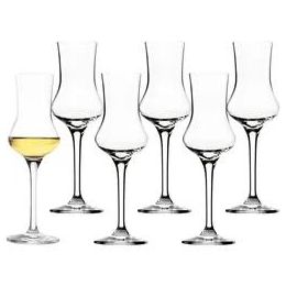 Schnapsglas ST&Ouml;LZLE "Destillatgl&auml;ser Grappa 90 ml 6er Set transparent", bunt (transparent), Glas, Trinkgef&auml;&szlig;e