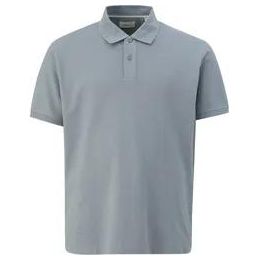 Poloshirt, Herren, Gr. 5XL, grau, Piqu&eacute;, Obermaterial: 100% Baumwolle, s.Oliver MEN BIG SIZES, unifarben, normal h&uuml;ftbedeckend, Rundhals, B&uuml;ndchen, Shirts, Kurzarm-Polo aus Baumwolle - Gro&szlig;e Gr&ouml;&szlig;en