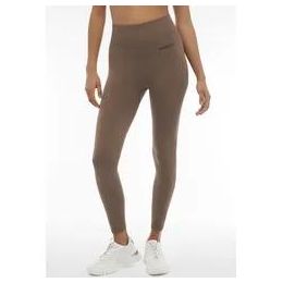 7/8-Leggings Freddy "ACTIVE SEAMLESS", Damen, Gr. XS/S (34/36), N-Gr, braun, Obermaterial: 94% Polyamid, 6% Elasthan, unifarben, eng 7/8-L&auml;nge, Hosen, Sport Artikel NEU bei Otto