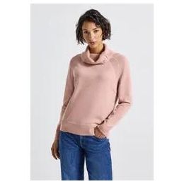 Rollkragenpullover Street One, Damen, Gr. 36, faded rose meliert, Stoff, 30% Polyester, 29% Polyacryl, 21% Viskose, 20% Nylon, unifarben, normal normal, hoch geschlossener Ausschnitt, Strickb&uuml;ndchen, Pullover Rollkragenpullover, mit Stehkragen