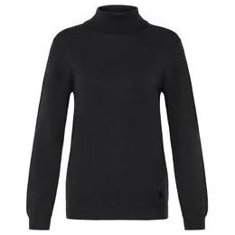 Rollkragenpullover oxmo "Rollkragenpullover OXAIDA ROLLNECK", Damen, Gr. XL, schwarz, Obermaterial: 70% Viskose CV. 30% Polyamid PA., Pullover Rollkragenpullover