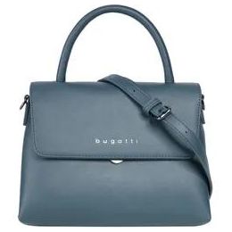 Henkeltasche Bugatti "ALMATA", Damen, Gr. B/H/T: 23cm x 16cm x 8cm onesize, blau, Kunstfaser, clean, Taschen