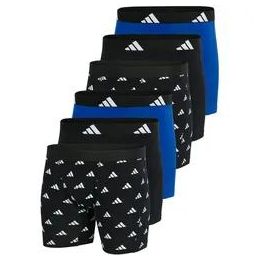 Boxershorts Adidas ORIGINALS "Boxershort Boxer Briefs Active Flex Cotton 6er Pack", Herren, Gr. XL, bunt (schwarz, wei&szlig;, blau), Obermaterial: 95% Baumwolle CO. 5% Elasthan EL., Unterhosen