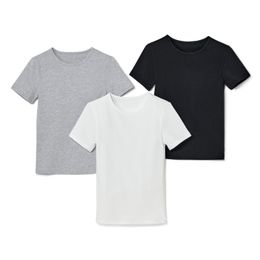 Tchibo - 3 Kinder-T-Shirts - M&auml;dchen - Gr. 158/164 - schwarz