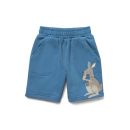 Tchibo - Kinder-Sweatshorts - Baby - Gr. 86/92 - blau/print