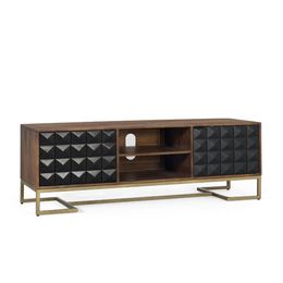 Pharao24.de TV Sideboard Phonom&ouml;bel aus Mangobaum Massivholz 150 cm breit