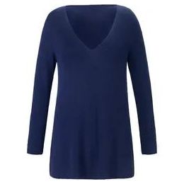 V-Pullover Emilia Lay blau, 42