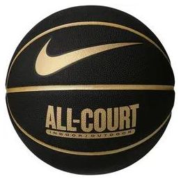 Nike Everyday All Court 8P Indoor/Outdoor Basketball 070 - black/metallic gold/black/metallic gold 7