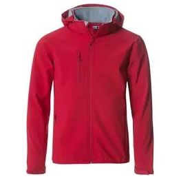 Clique Basic Softshelljacke mit Kapuze Herren 35 - rot S