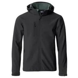 CLIQUE Basic Softshelljacke mit Kapuze Herren 99 - schwarz 4XL