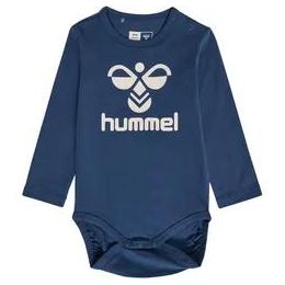 Hummel hmlFLIPS langarm Baby-Strampler Kinder 7642 - dark denim 86