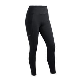 Outdoorhose Maier Sports "WinterWrap W", Damen, Gr. 36, Normalgr&ouml;&szlig;en, schwarz, 95% Polyester, 5% Elasthan, Hosen Outdoorhose, atmungsaktive Damen Tight 4-Wege-Stretch