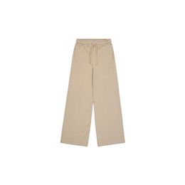 Jogginghose Alpha Industries "X-Fit Label Wide Jogger W", Damen, Gr. XL, Normalgr&ouml;&szlig;en, beige (vintage sand), Obermaterial: 80% Baumwolle, 20% Polyester, Hosen Jogginghose