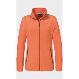 Sch&ouml;ffel Fleecejacke SCH&Ouml;FFEL "Fleece Jk Style Ash WMS", Damen, Gr. 38, 5115, orange, Oberstoff: 100% Polyester, regular fit, hoch geschlossener Ausschnitt, Jacken Fleecejacke
