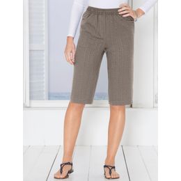 Bermudas Classic Basics, Damen, Gr. 50, Normalgr&ouml;&szlig;en, beige, 100% Polyester, unifarben, kurz, Hosen Bermudas