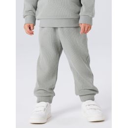 Sweathose name it "NMMOBEAR NREG SWEAT PANT UNB NOOS", Jungen, Gr. 86, N-Gr, shadow, Sweatware, Obermaterial: 51% Baumwolle, 35% Polyester, 14% Viskose, unifarben, kn&ouml;chellang, Hosen Sweathose