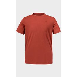 Sch&ouml;ffel Funktionsshirt SCH&Ouml;FFEL "T Shirt Buchberg M", Herren, Gr. 54, 5590, rot, Oberstoff: 60% Baumwolle, 40% Polyester, Rundhals, Shirts Funktionsshirt