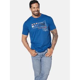 T-Shirt Jan Vanderstorm "T-Shirt SVENHELM", Herren, Gr. 4XL, blau, Obermaterial: 100% Baumwolle CO., Shirts T-Shirt