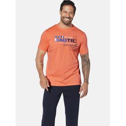 T-Shirt Jan Vanderstorm "T-Shirt SVENHELM", Herren, Gr. XXL, orange (hellorange), Obermaterial: 100% Baumwolle CO., Shirts T-Shirt