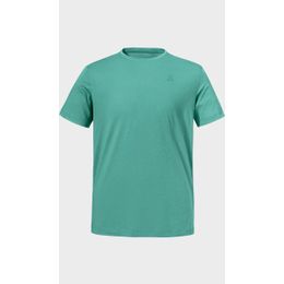 Sch&ouml;ffel Funktionsshirt SCH&Ouml;FFEL "T Shirt Buchberg M", Herren, Gr. 46, 6405, gr&uuml;n, Oberstoff: 60% Baumwolle, 40% Polyester, Rundhals, Shirts Funktionsshirt