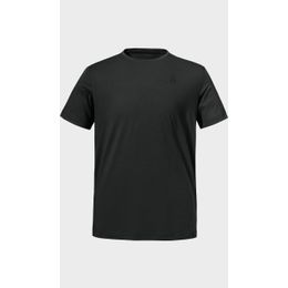 Sch&ouml;ffel Funktionsshirt SCH&Ouml;FFEL "T Shirt Buchberg M", Herren, Gr. 54, 0999, schwarz, Oberstoff: 60% Baumwolle, 40% Polyester, Rundhals, Shirts Funktionsshirt